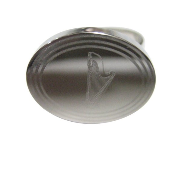 Kiola Designs | Jewelry | Etched Oval Harp Musical Instrument Ring ...